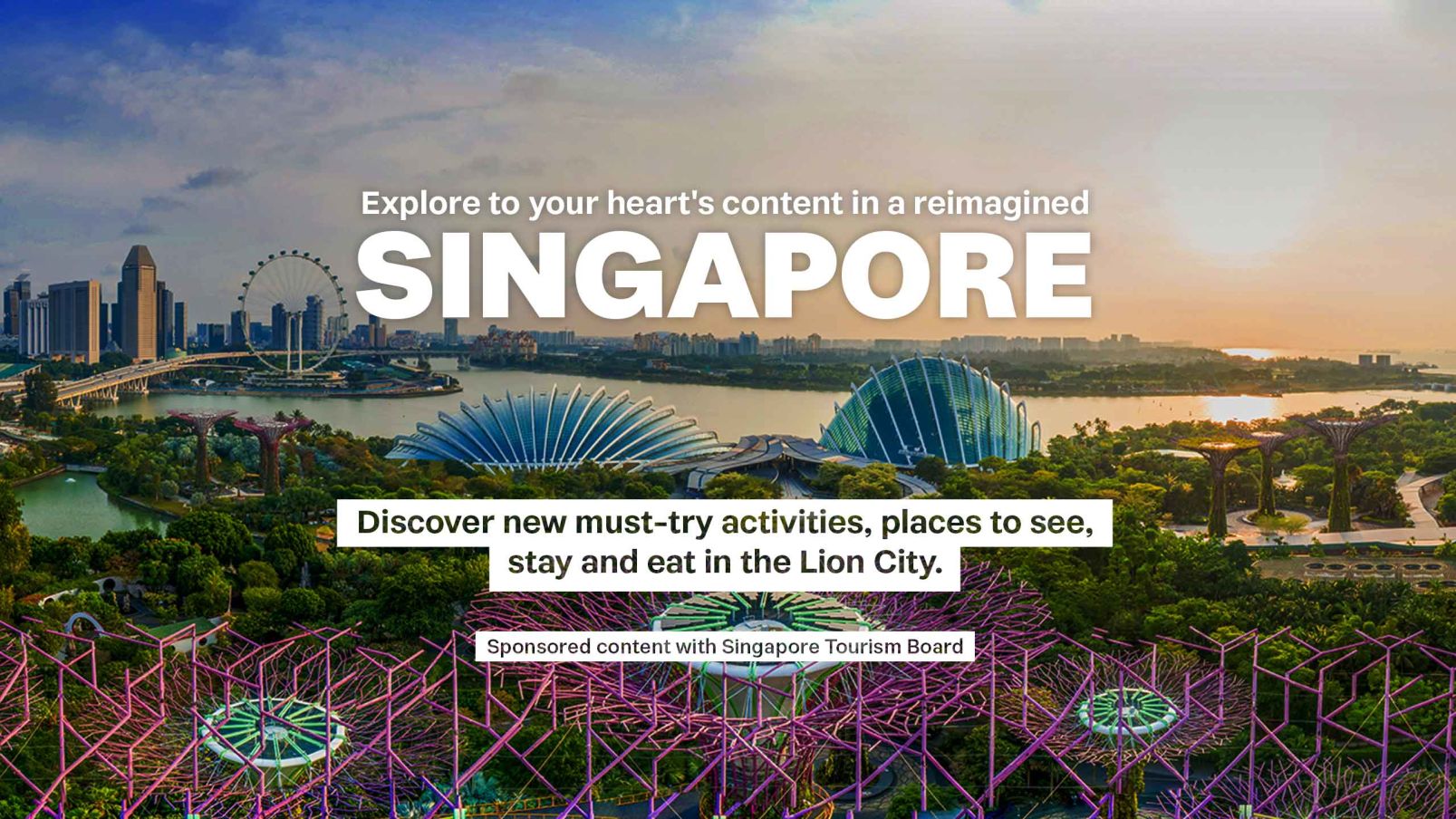 Visit a reimagined Singapore